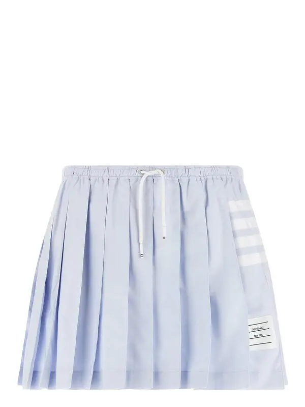 Thom Browne 4-bar' Oxford Pleated Skirt - Blue