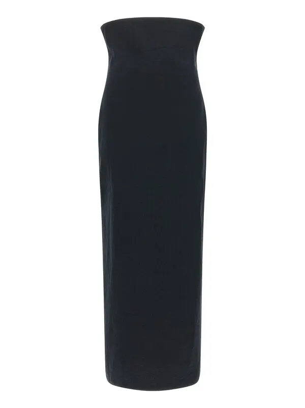Issey Miyake Allow' Long Skirt With Zip - Black