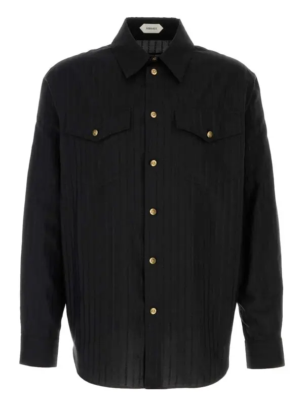 Versace Poplin Shirt - Black