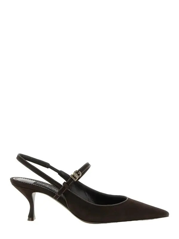 Dolce & Gabbana Suede Slingbacks - Brown