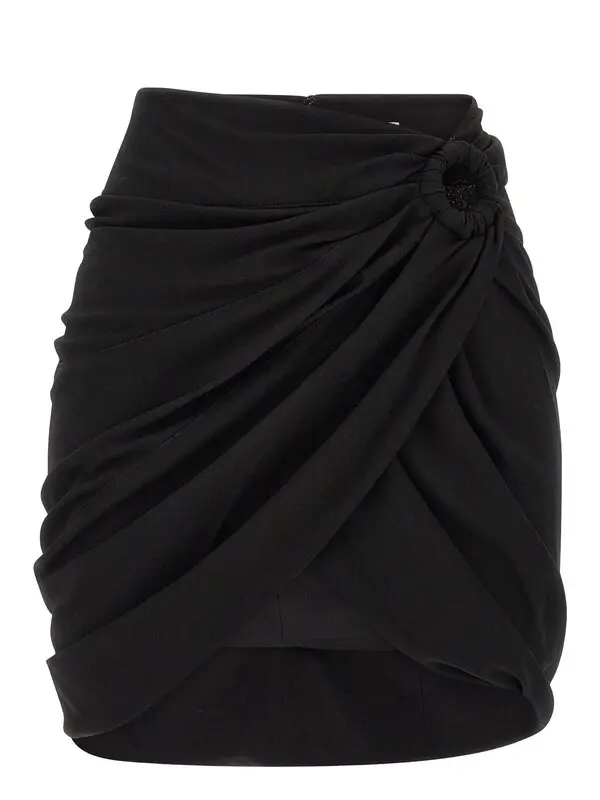 Isabel Marant Étoile Sabrina' Skirt With Asymmetrical Draping - Black