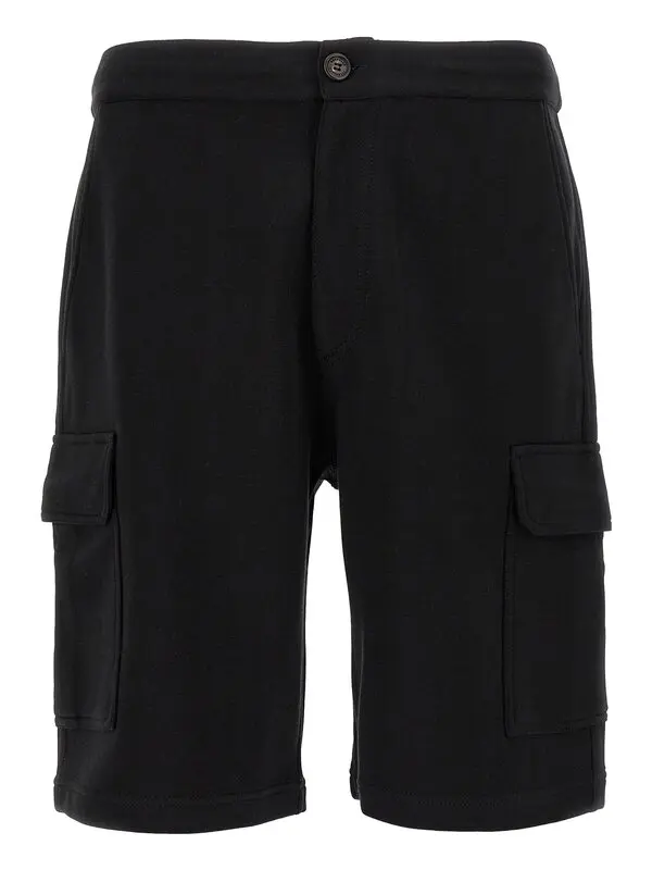 Brunello Cucinelli Cargo Bermuda Shorts - Black