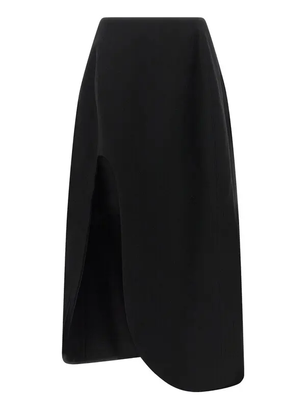 JIL SANDER Skirt 158' Slit Skirt - Black