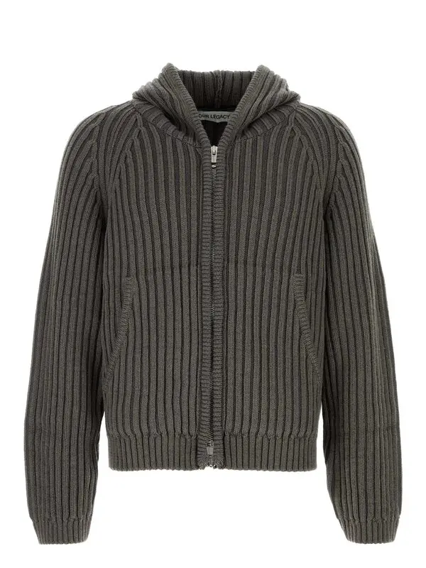 Our Legacy Dark Grey Wool Sweatshirt - Gray