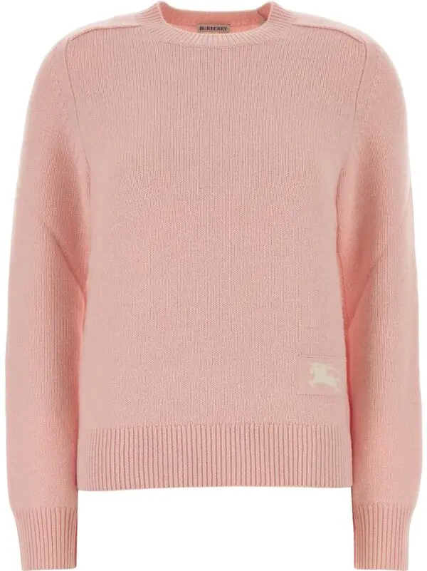 Burberry Stretch Cashmere Blend Sweater - Pink