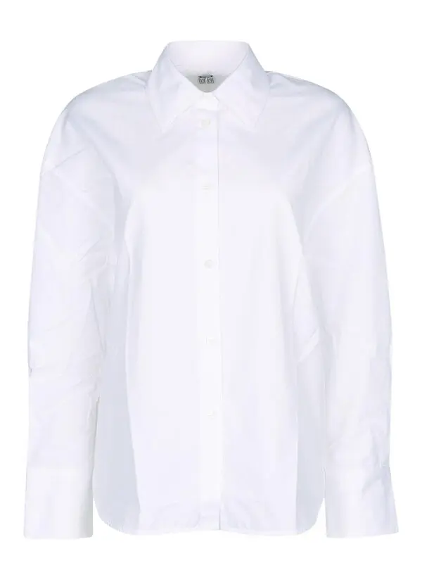 TOTEME Boxy Poplin Shirt - Multicolor
