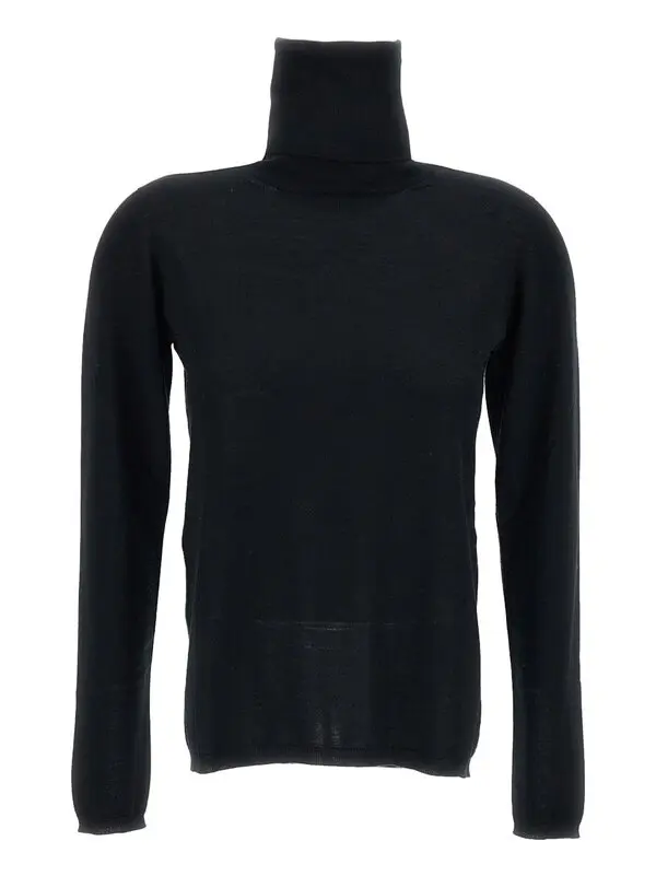 Max Mara Pure Wool Turtleneck Sweater - Multicolor