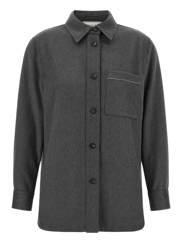 Peserico Punto Luce' Overshirt - Gray