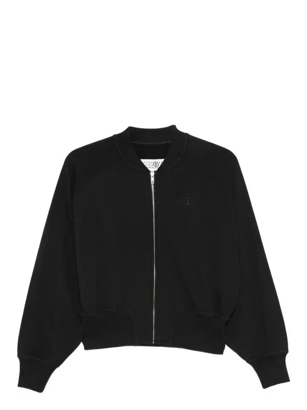 MAISON MARGIELA Cotton Blend Bomber Jacket - Black