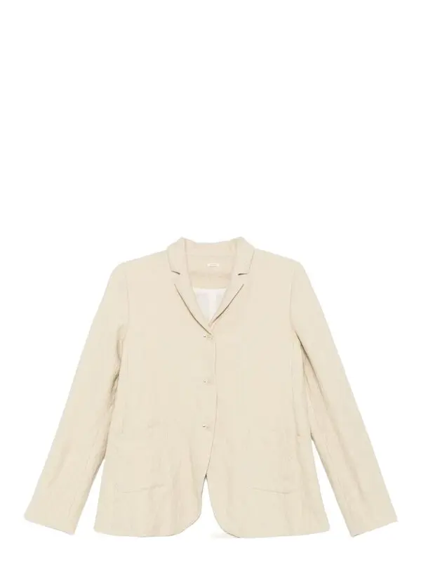 Apuntob Wool And Cotton Blend Jacket - Beige