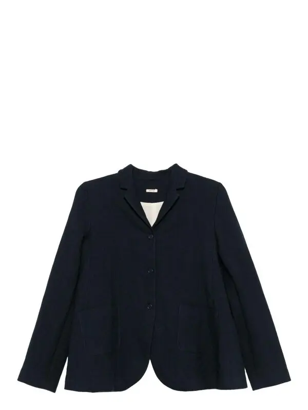 Apuntob Wool And Cotton Blend Jacket - Blue