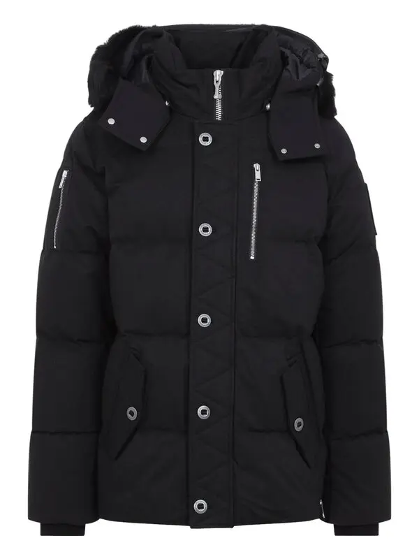 Moose Knuckles Original 3q Cotton-blend Down Jacket - Black