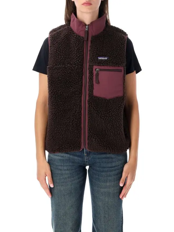 Patagonia The Classic Retro-x Fleece Vest Recycled Windproof Retro Jacket - Marrone