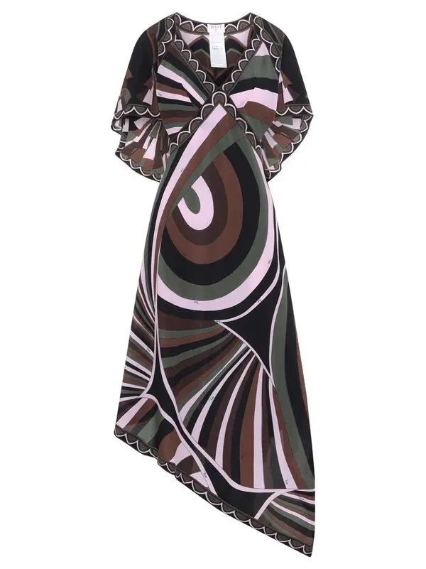Emilio Pucci Printed Silk Long Dress - Multicolour