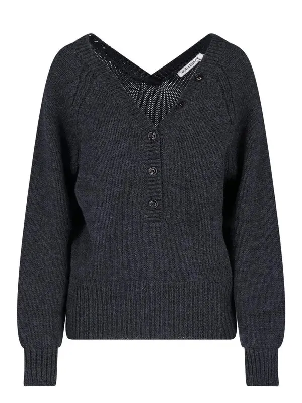 Our Legacy Button-front V-neck Cardigan - Grey