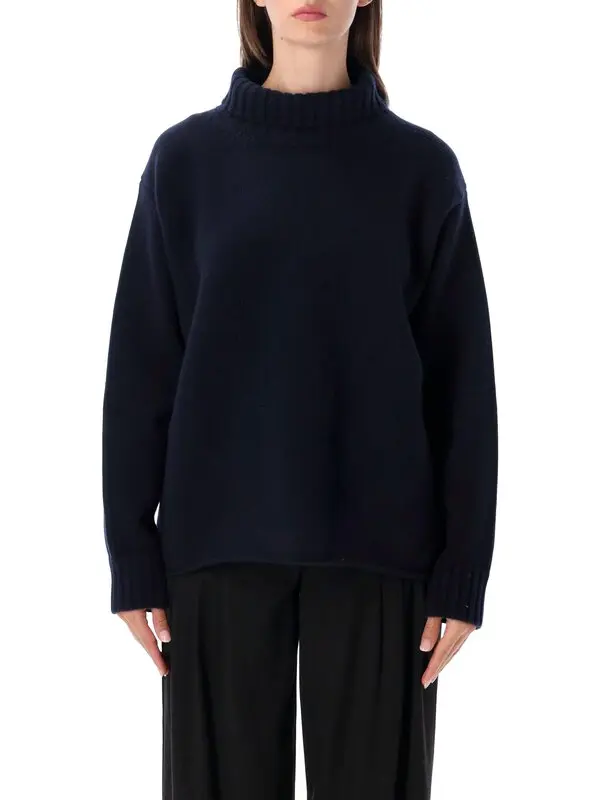 Bottega Veneta Oversized Turtleneck Sweater - Midnight