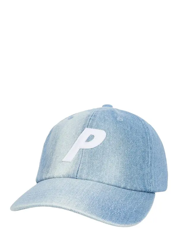 PALACE Bleached Denim P 6-panel 'stonewash - Grey