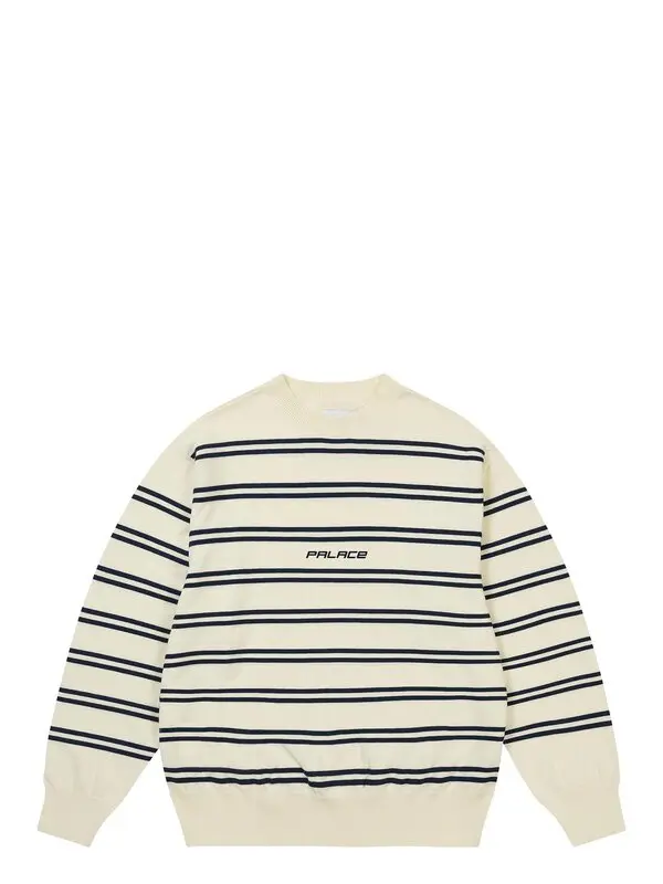 PALACE P-stripe Knit 'beige - Tan