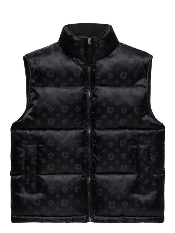 DENIM TEARS Jacquard Monogram Cotton Wreath Vest - Black
