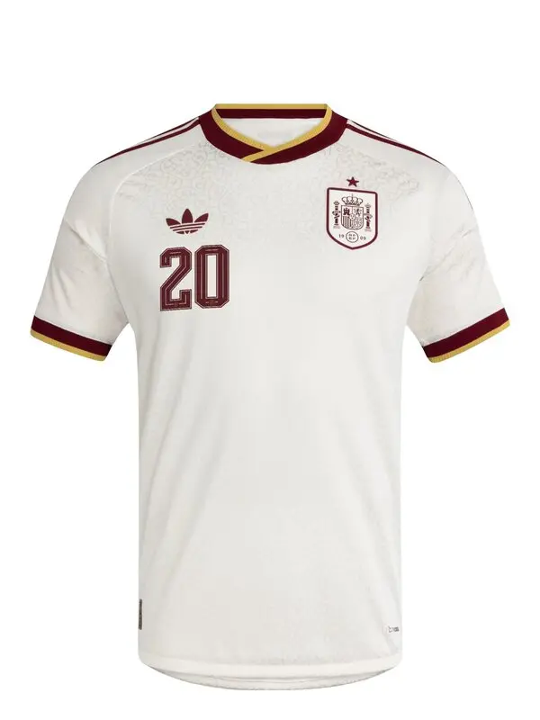 Adidas Spain 26 Away Authentic Pedri Jersey 'off /soccr-seu-snx - White