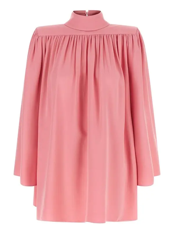 Valentino Garavani Cady Couture Pleated Shirt - Pink