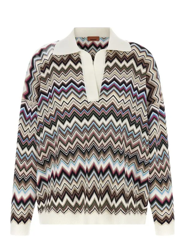 Missoni Zigzag Polo Shirt - Multicolor