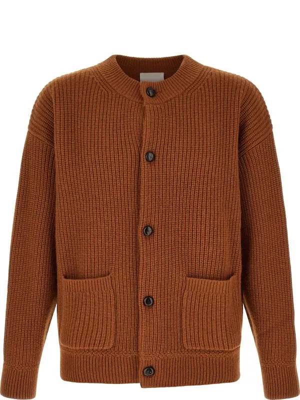 Isabel Marant Étoile Marant Ribbed 'mael' Cardigan - Brown