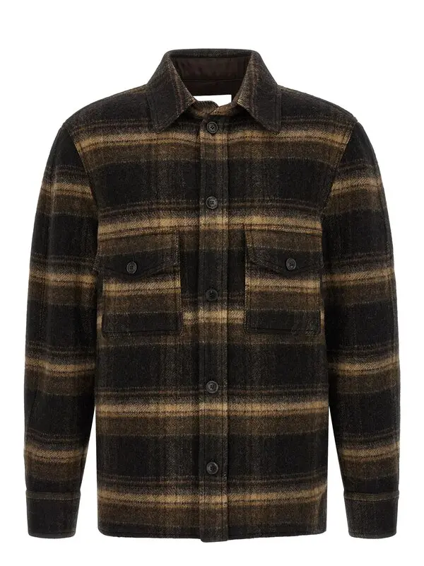 Isabel Marant Étoile Marant 'kervon' Wool Overshirt - Brown