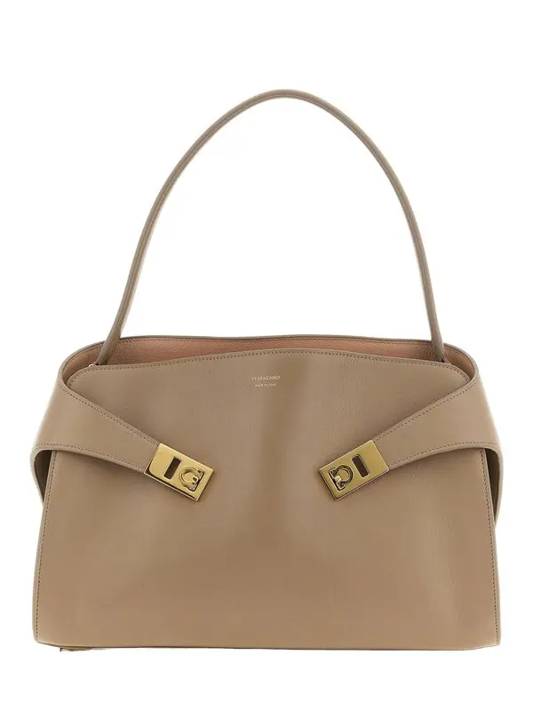 FERRAGAMO Hug Soft Shoulder Bag - Pink