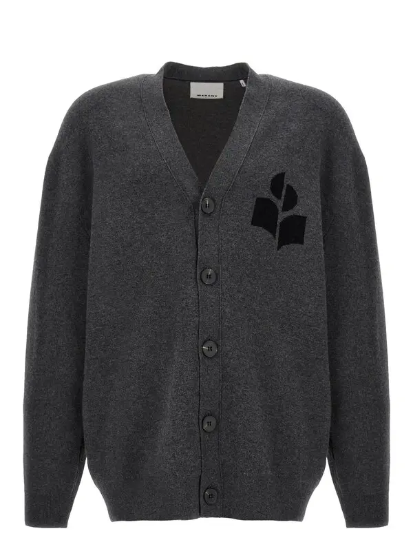 Isabel Marant Étoile Marant 'curtis' Cardigan - Gray