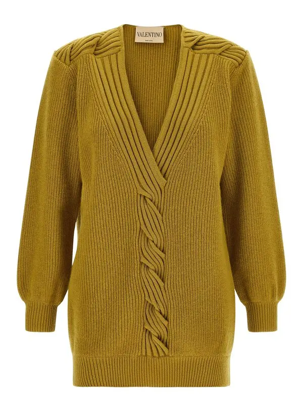 Valentino Garavani Weave Sweater - Yellow