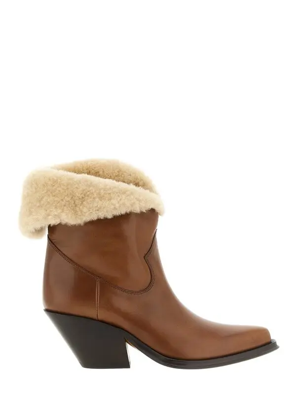 Chloé Azelan' Ankle Boots - Brown