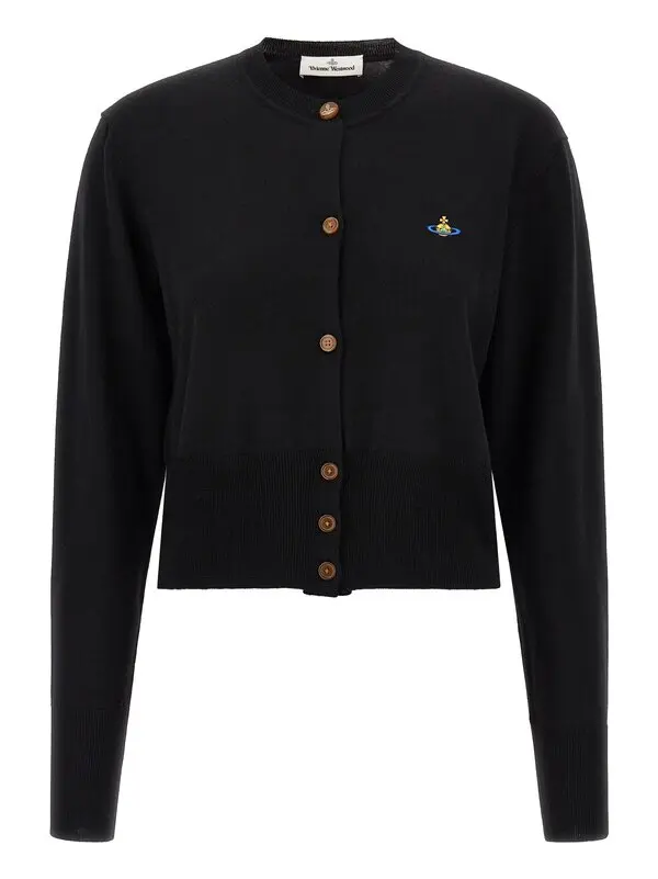 VIVIENNE WESTWOOD Bea Cropped' Cardigan - Black
