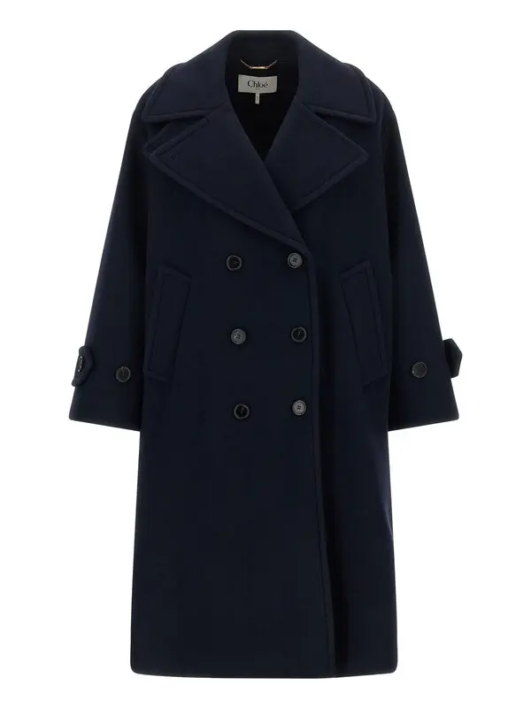 Chloé Double-breasted Coat - Blue