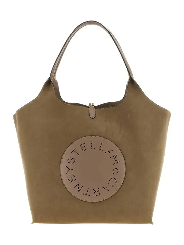 Stella McCartney Logo Reversible Shopping Bag - Gray