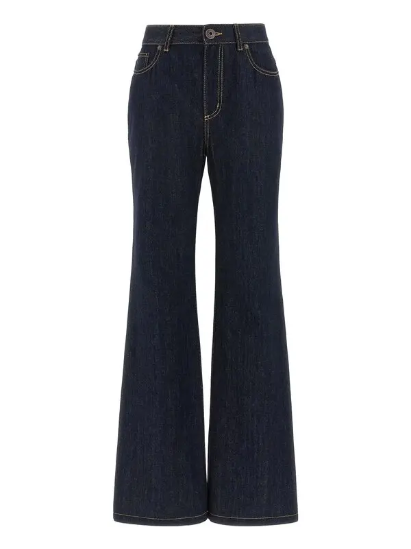 Alexander McQueen Straight Leg Jeans - Blue