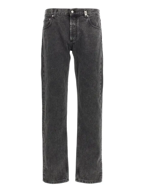 Alexander McQueen Metal Plate Jeans - Black
