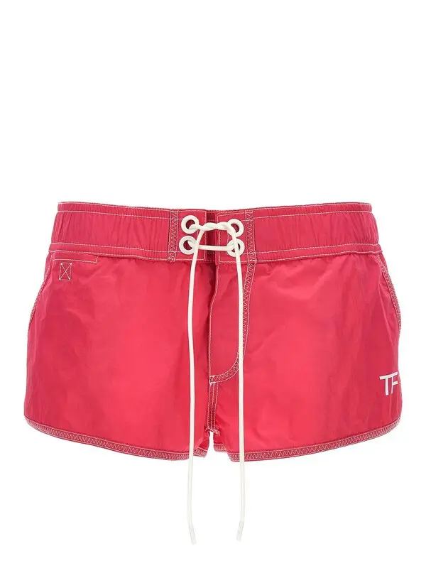 TOM FORD Logo Nylon Shorts - Pink
