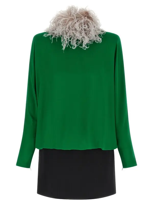 Valentino Garavani Georgette Dress - Green