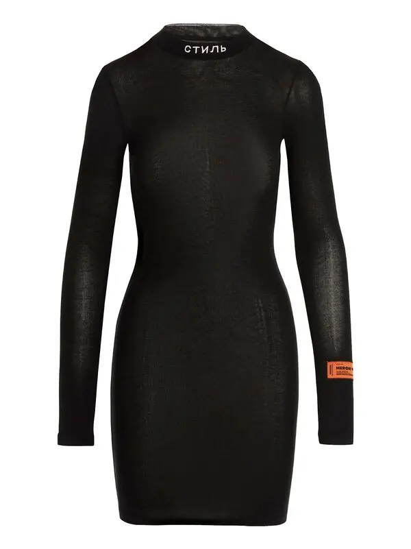 Heron Preston Zip Dress - Black