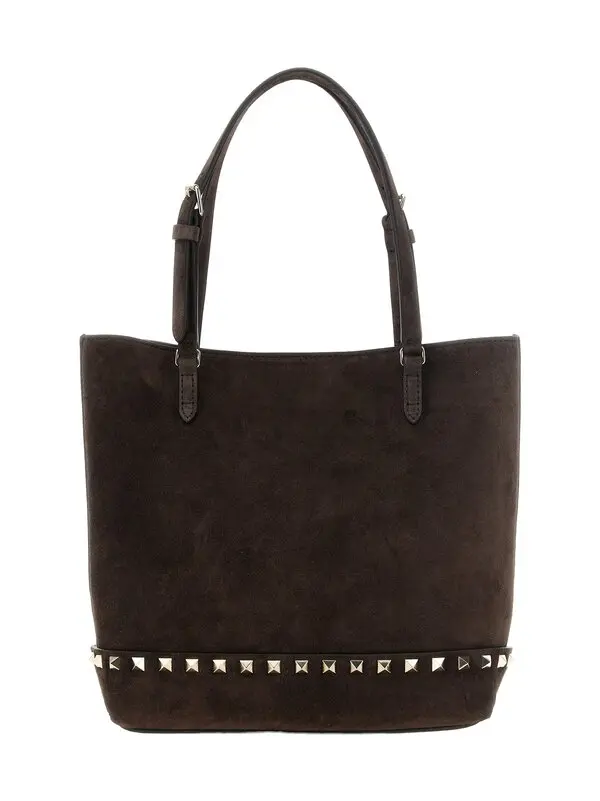 Valentino Garavani Rockstud' Small Shopping Bag - Brown