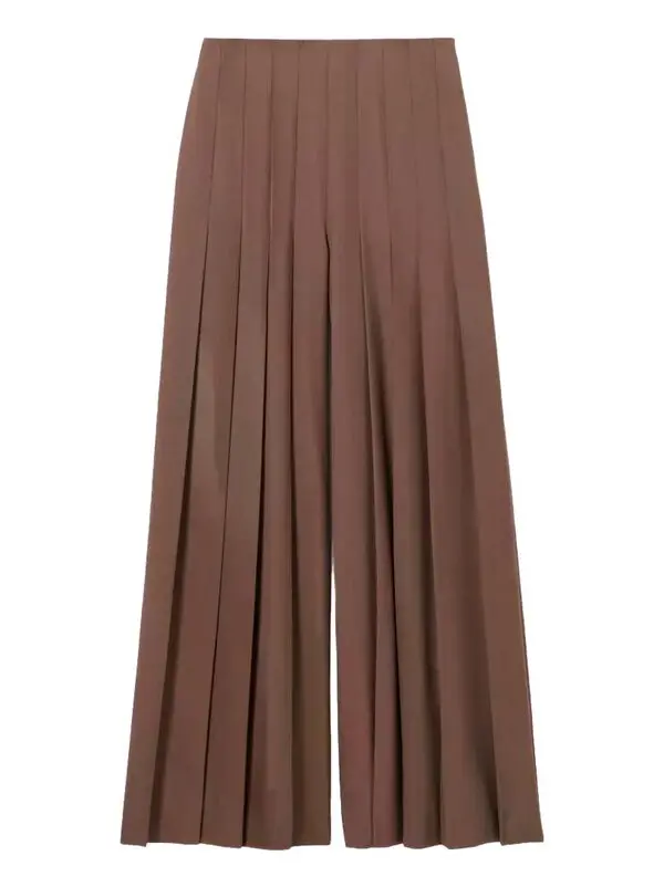 Claudie Pierlot Wide Straight-leg Trousers - Brown