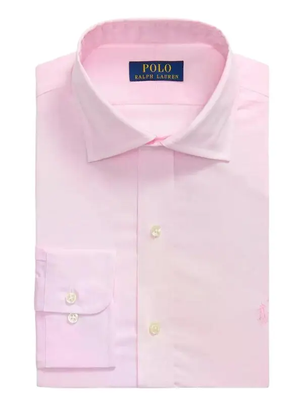 Polo Ralph Lauren Logo-embroidered Long-sleeve Shirt - Pink