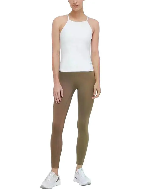 CASALL Built-in Bra Halterneck Tank Top - White
