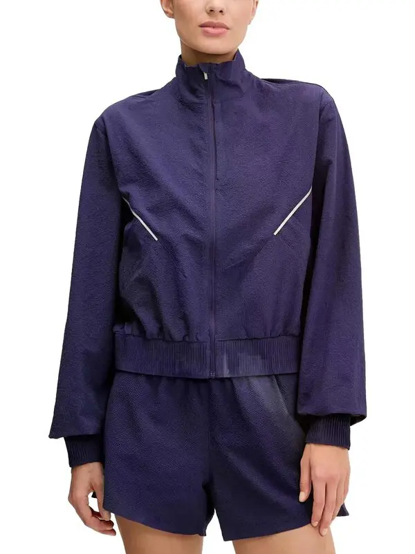 CASALL Luna Zip-up High-neck Jacket - Purple
