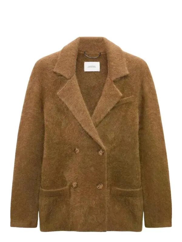 Dorothee Schumacher Double-breasted Fluffy Blazer - Brown