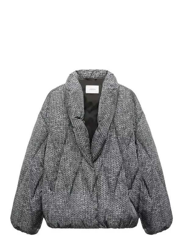 Dorothee Schumacher Knit-print Padded Jacket - Grey