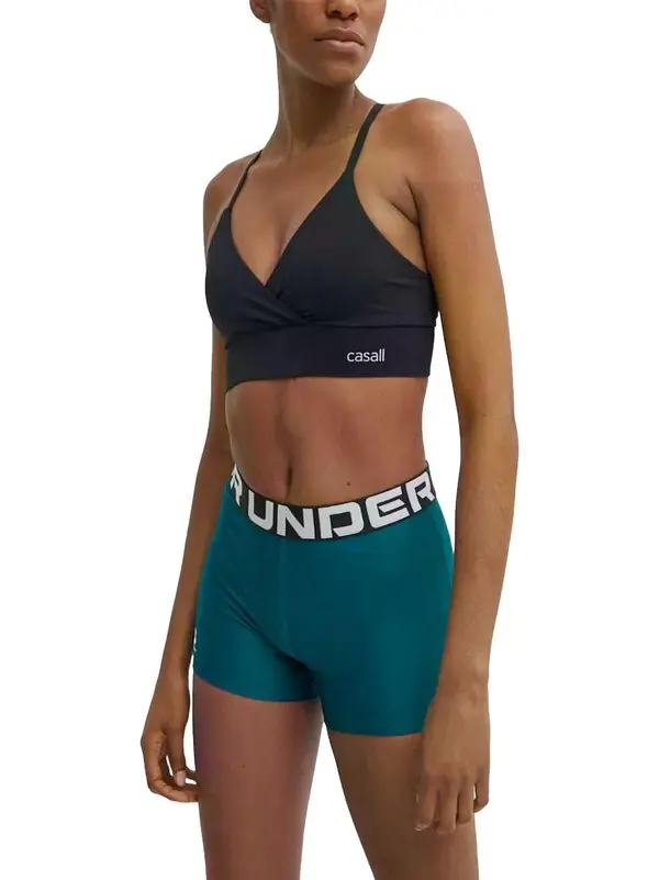 CASALL Wrap-front Cross-back Sports Bra - Black