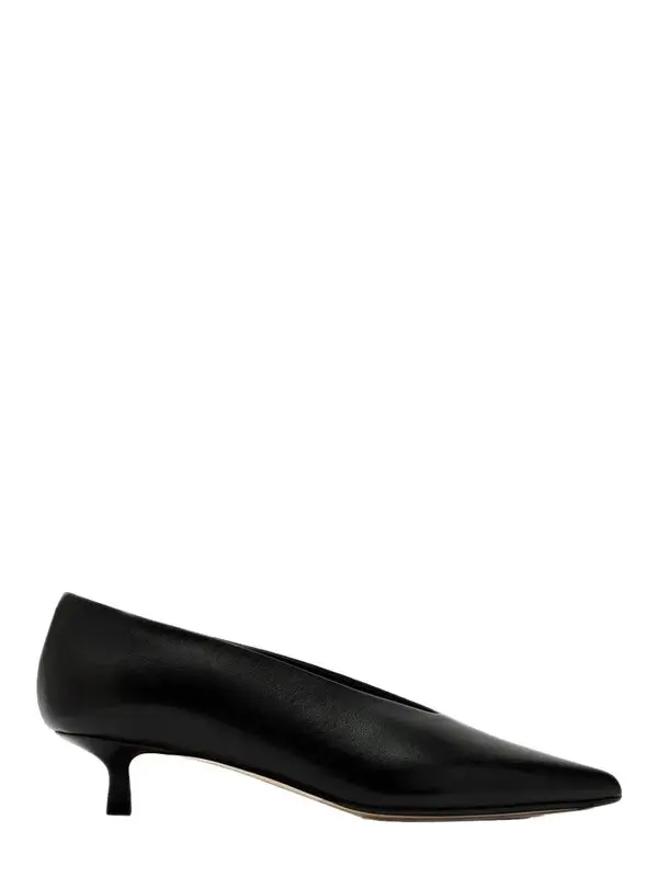 AeydĒ Clara Pointed-toe Leather Pumps - Black
