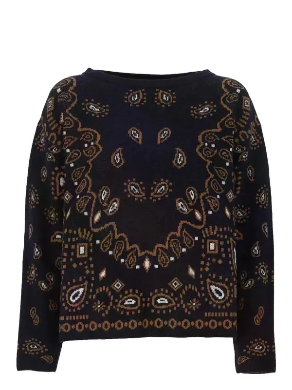 PENNYBLACK Paisley-pattern Sweater - Blue